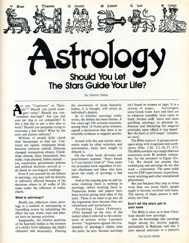 Astrology Should You Let The Stars Guide Your Life? – Clayton D Steep ...