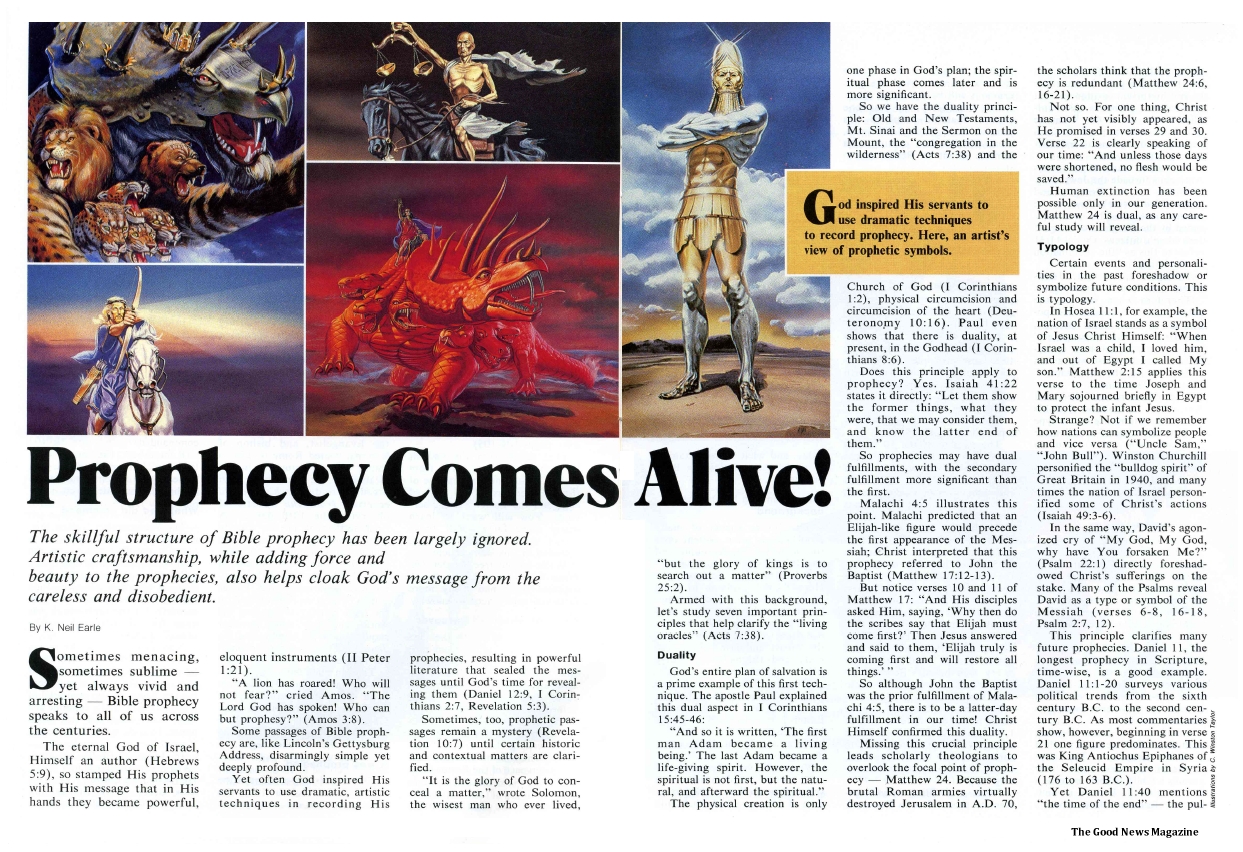 Prophecy Comes Alive! – Neil Earle – Good News Magazine | Herbert W ...
