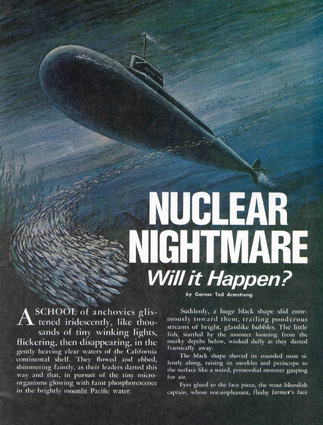 Nuclear Nightmare Will it Happen? – Garner Ted Armstrong – Plain Truth ...