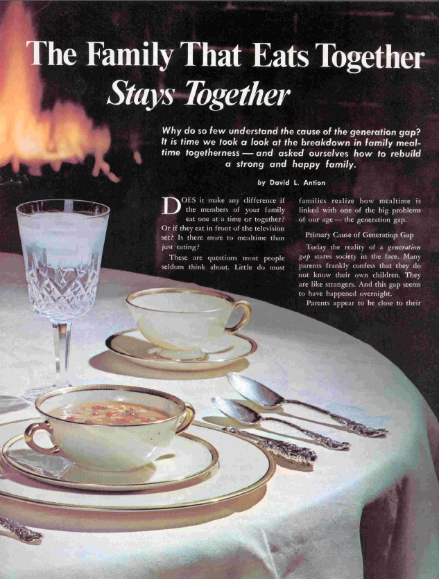 The Family That Eats Together Stays Together – David L Antion – Plain ...