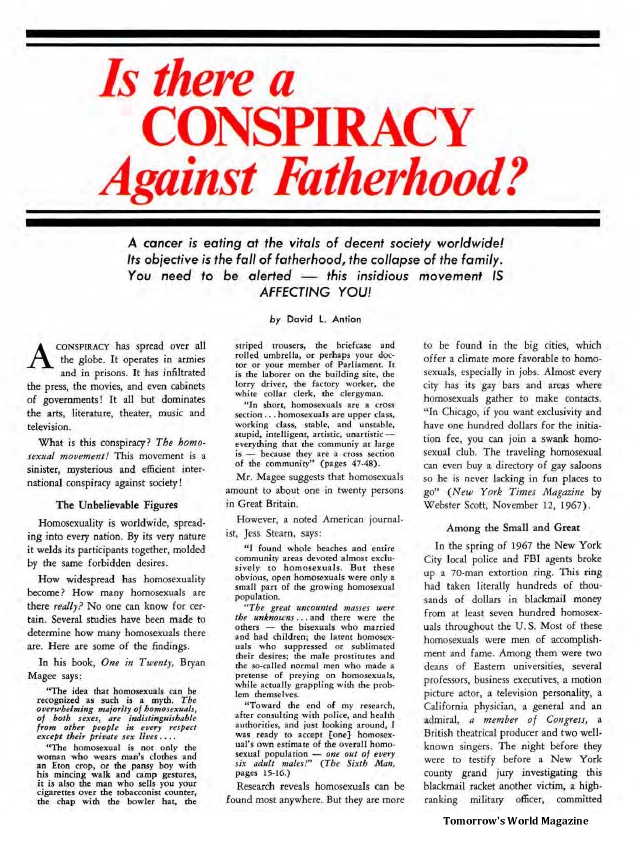 Is there a CONSPIRACY Against Fatherhood? – David L Antion – Tomorrow’s ...